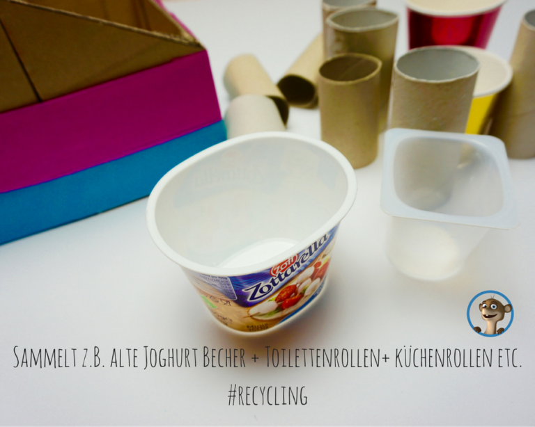 Basteln mit Kindern: Ich bastle einen Stiftehalter aus altem Karton ...