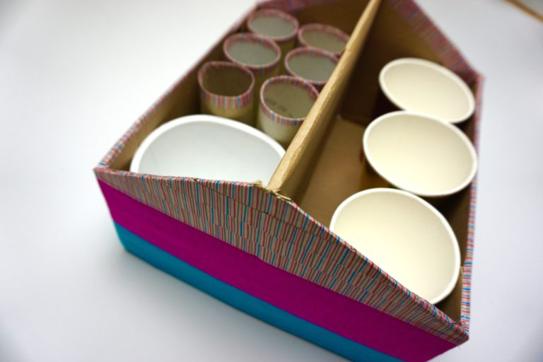 Basteln mit Kindern: Ich bastle einen Stiftehalter aus altem Karton ...